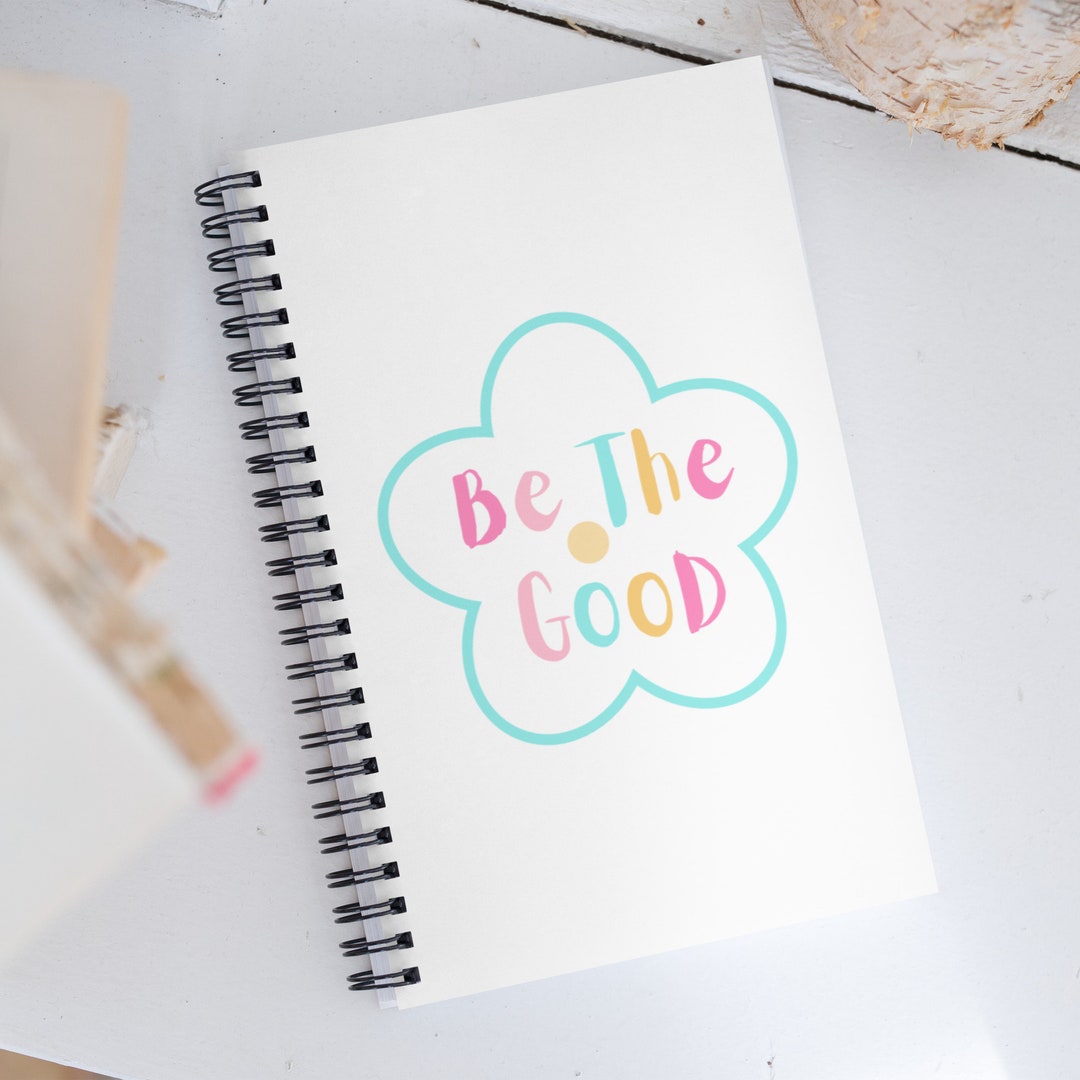 Inspirational Spiral Notebook, Bullet Journal for Self Care, Be the ...