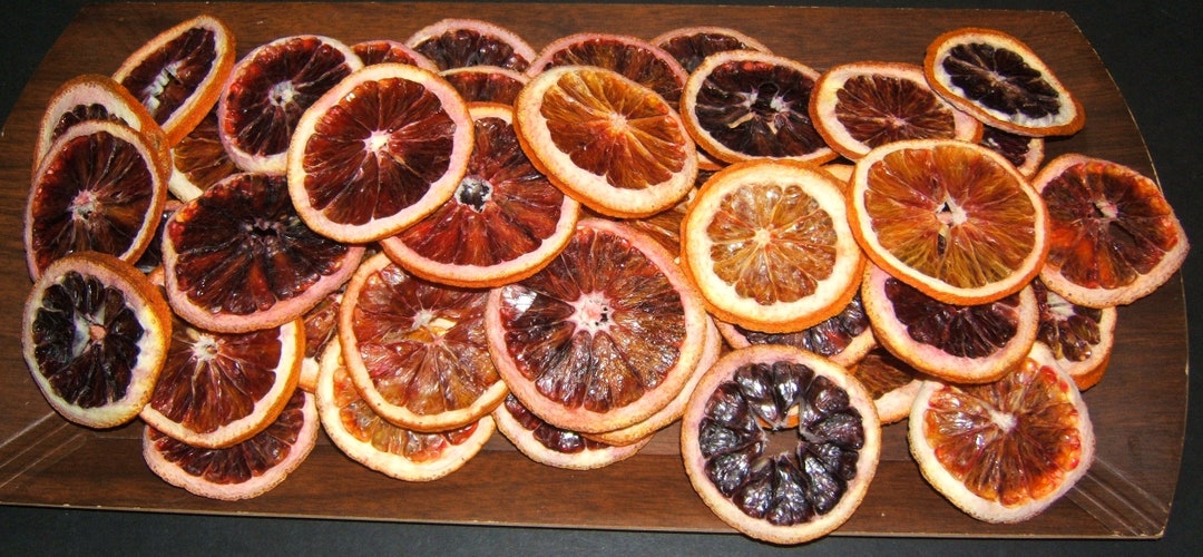 Dried/dehydrated BLOOD ORANGE Slices 12 Slices - Etsy