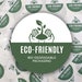 37mm Premium Uncoated Textured Paper Matt Round Eco- Friendly Packaging ...