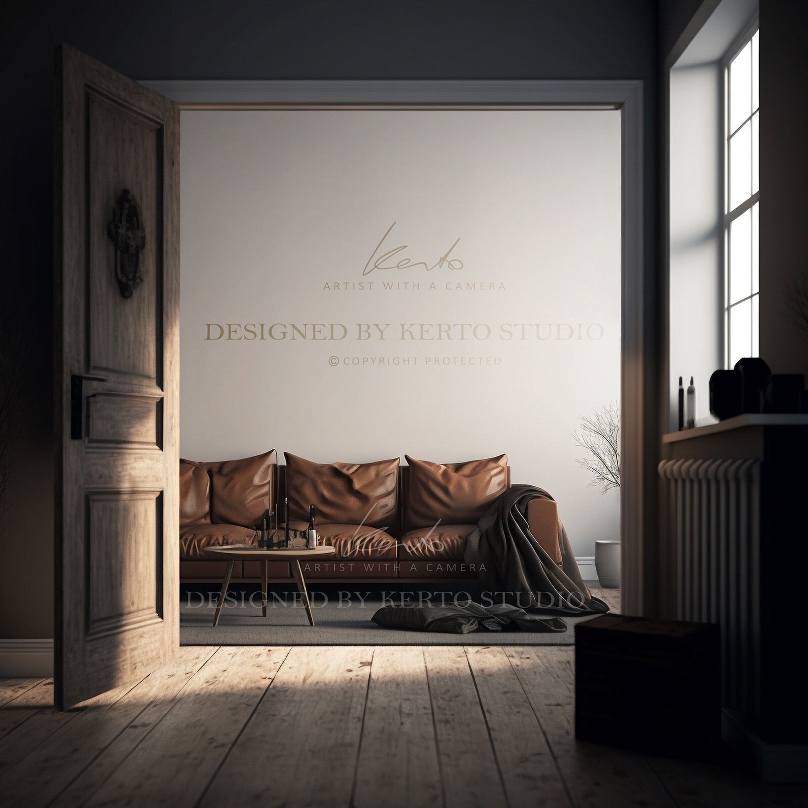 Interior Mockup, Living Room Mock-up, Modern Cosy Room Mock-up, Empty ...