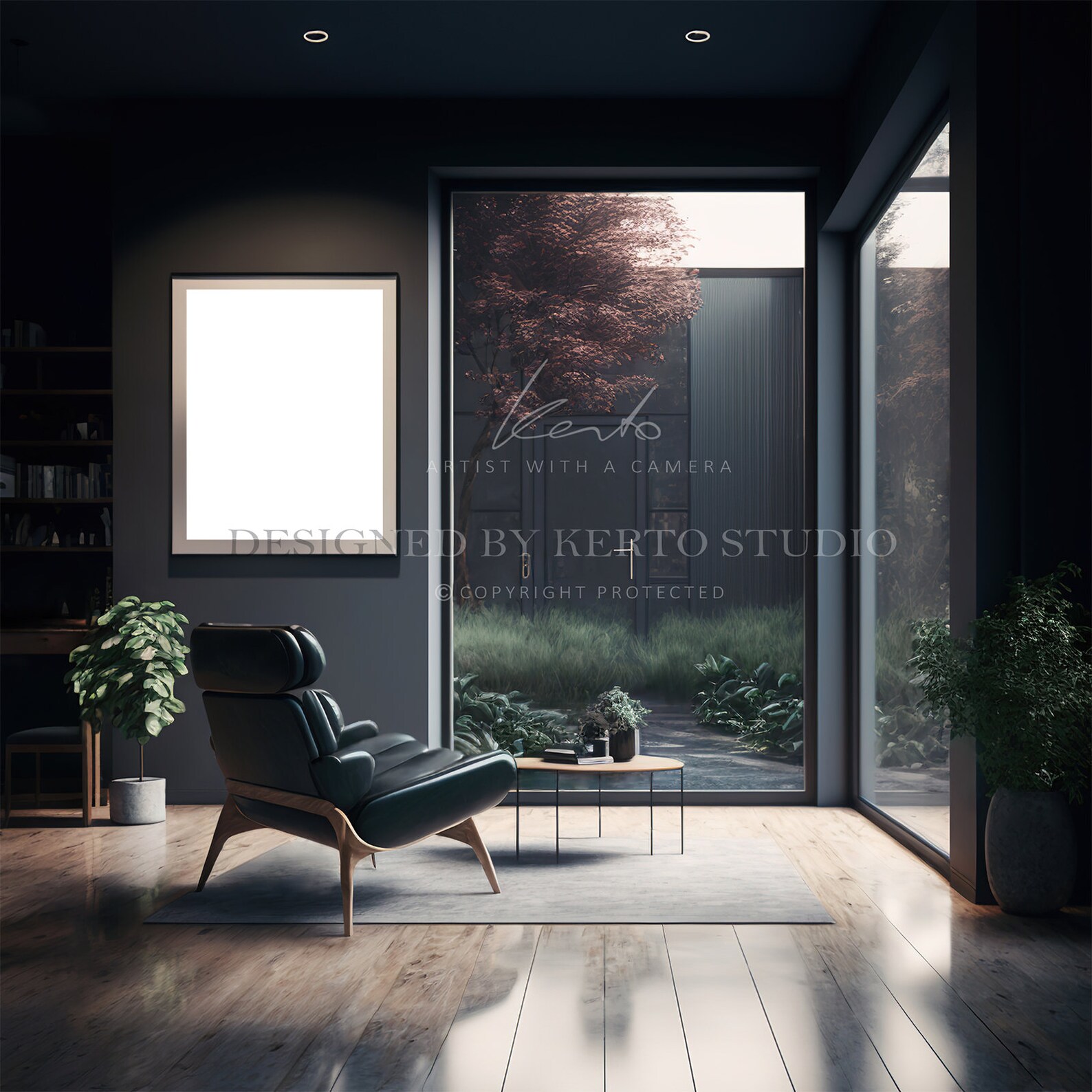 Interior Mockup, Living Room Mock-up, Modern Luxury Room Mock-up, Empty ...