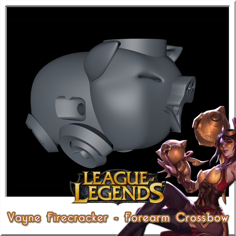 League of Legends - Vayne Firecracker Forearm Crossbow 3D Model - Etsy