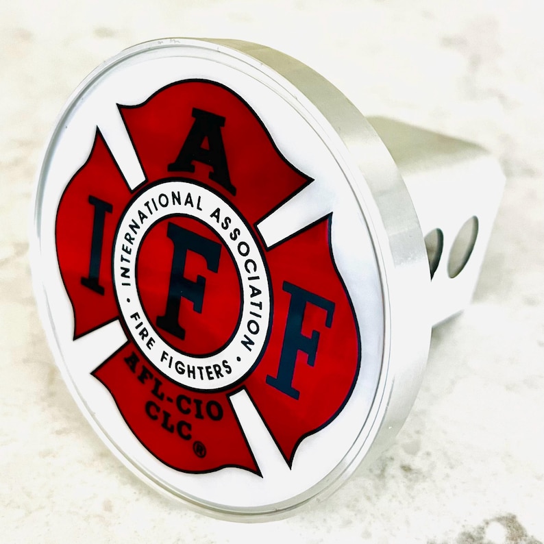 Custom Made International Association of Fire Fighters Hitch Cover ...