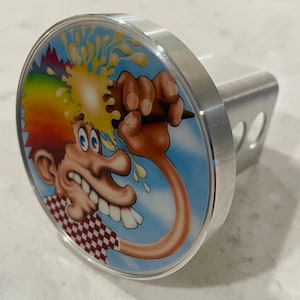 Grateful Dead Ice Cream Kid Custom Made Hitch Cover - Silver Aluminum ...