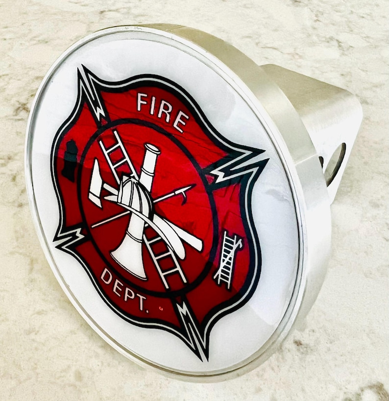 Custom Made Fire Department Hitch Cover - Silver Aluminum - Etsy