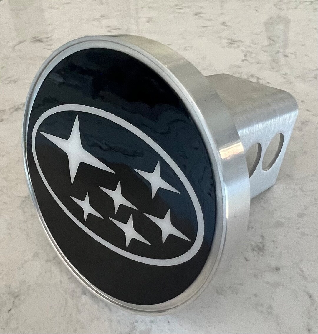 Subaru Custom Made Hitch Cover - White on Black Version - Etsy