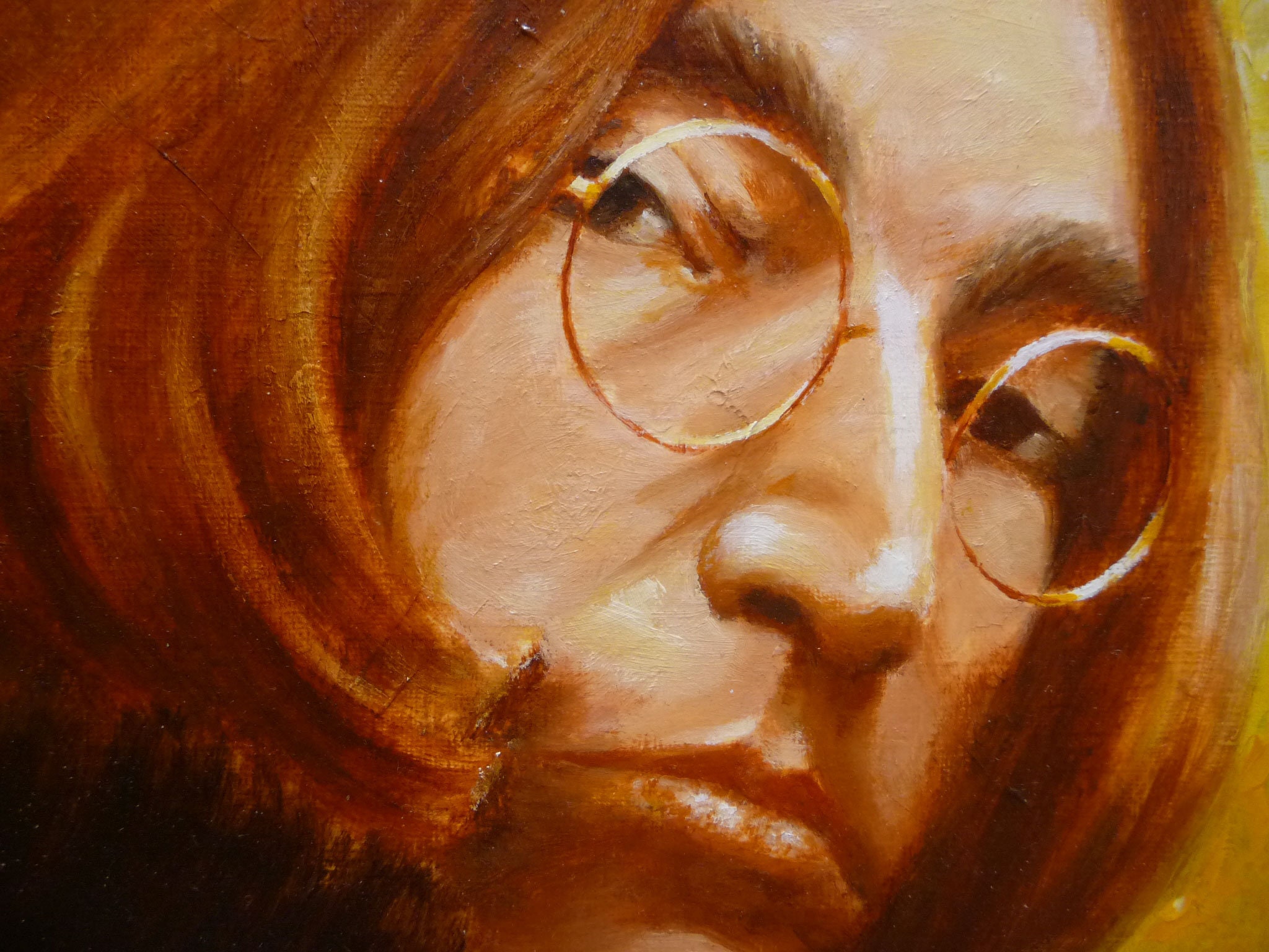 John Lennon, Oil Painting on Panel, 8x10 Inches, Original Fine Art ...
