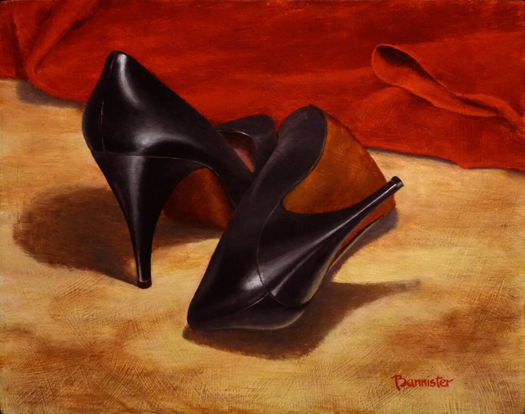 Still Life With Stilettos, 11x14 Oil Painting, Original Fine Art, Still ...