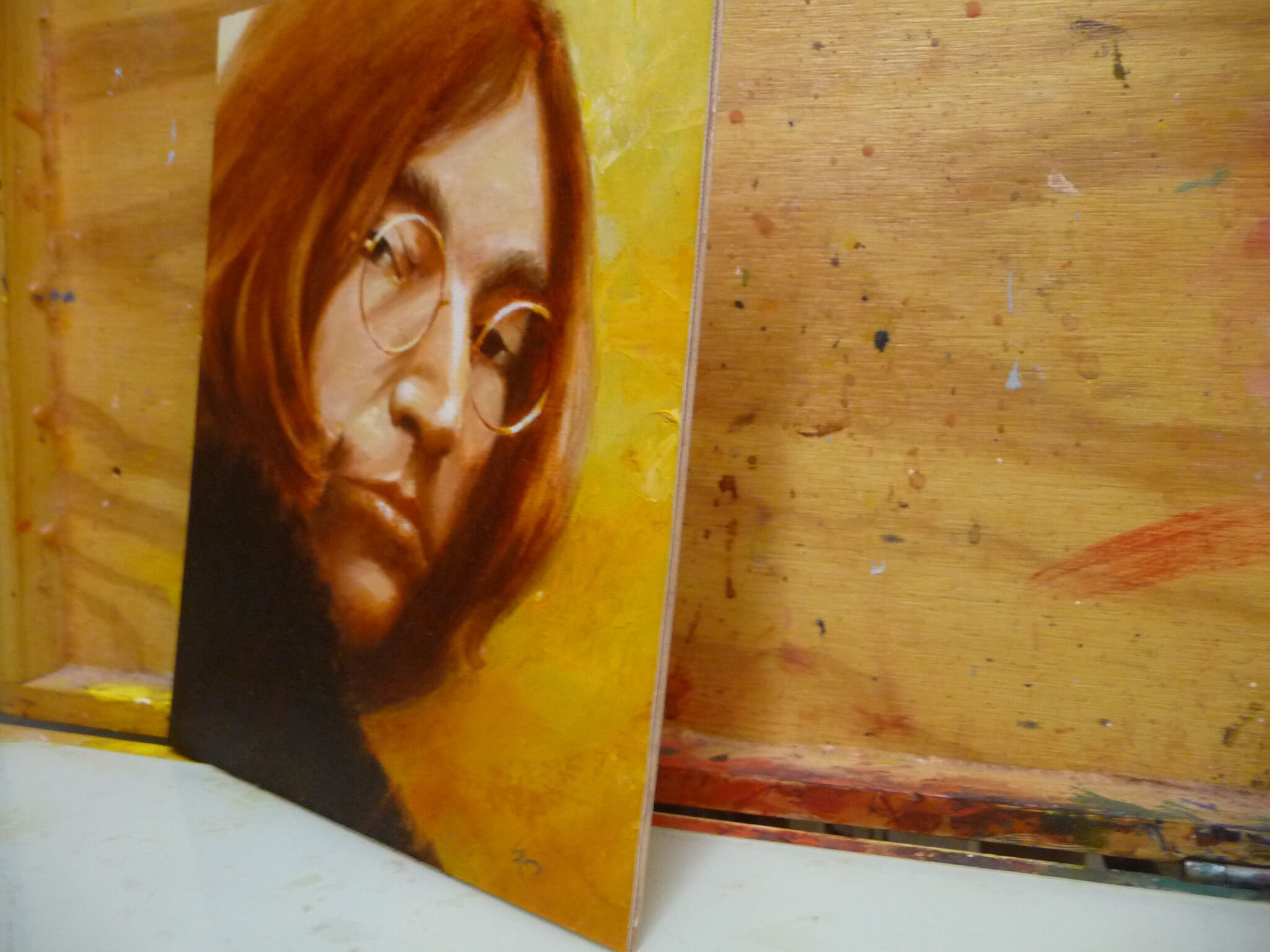 John Lennon, Oil Painting on Panel, 8x10 Inches, Original Fine Art ...