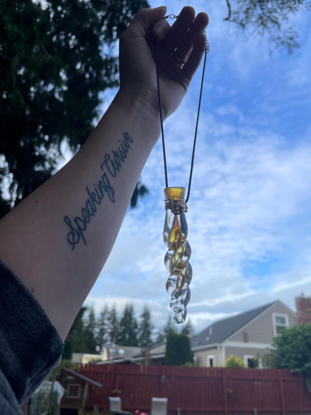 Chillum Necklace / Portable Tobacco Pipe / Pipe Necklace / Gift for ...