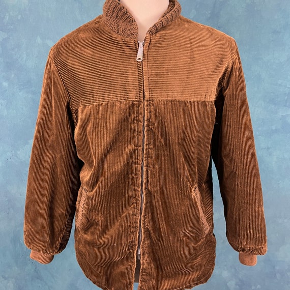 Vintage 70's Cal Craft Corduroy Bomber Jacket - Gem
