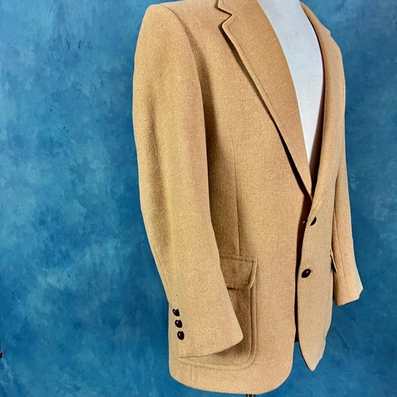 Vintage 70's Men's Camel Hair Sport Coat Blazer - Gem