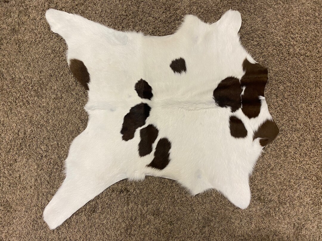 Large Calf Hide - Brown & White - Spotted Calf Cow Hide - Tanned Hides ...