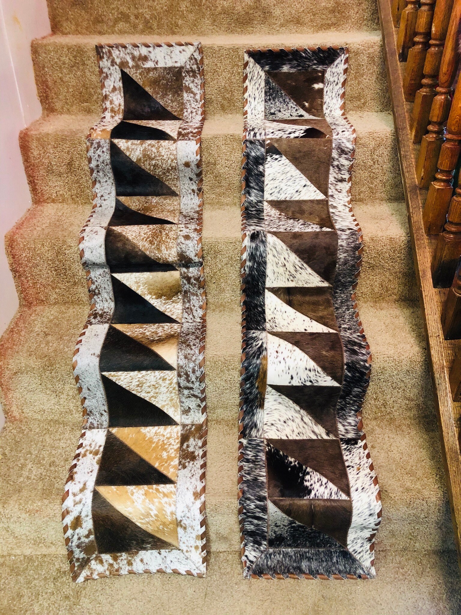 Cowhide Rugs Table Runners Round & Rectangle Cow Hides Calf | Etsy