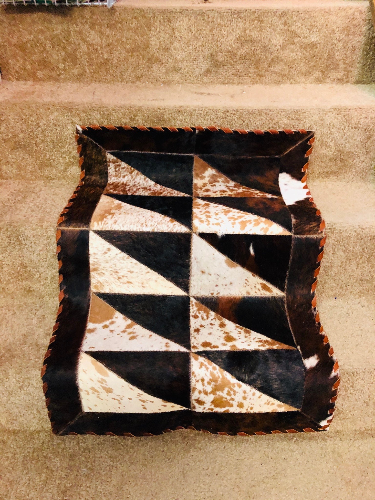 Cowhide Rugs Table Runners Round & Rectangle Cow Hides Calf | Etsy