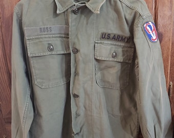 Army Fatigue Jacket - Etsy
