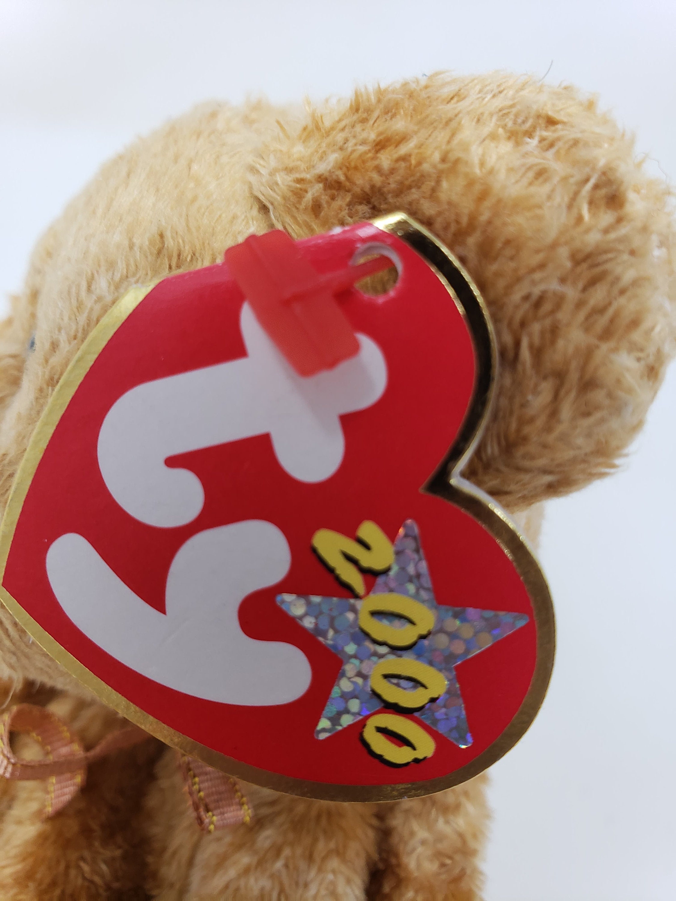 Cashew 2000 TY Beanie Baby 6th Gen Heart Tag Stuff Toy Plush Bear Toy Collectible TY Beanie Baby Gift DOB April 22 2000 Etsy UK