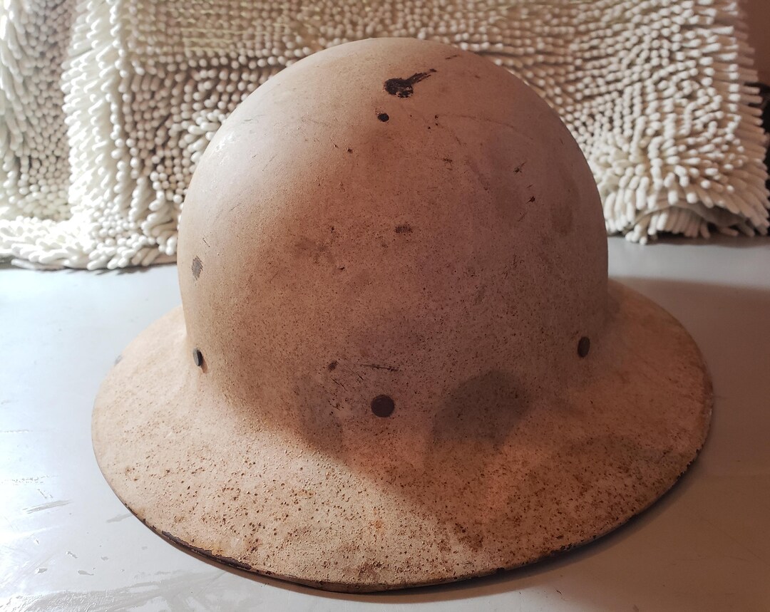 Vintage Civil Defense Air Raid Steel Helmet 1940s, Marked US Govt ...