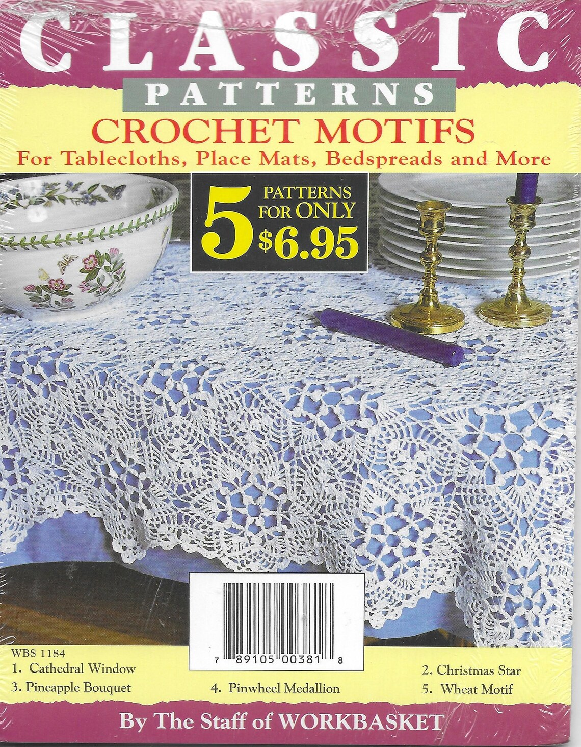Crochet Motifs 5 Designs From Workbasket New Sealed Patterns - Etsy