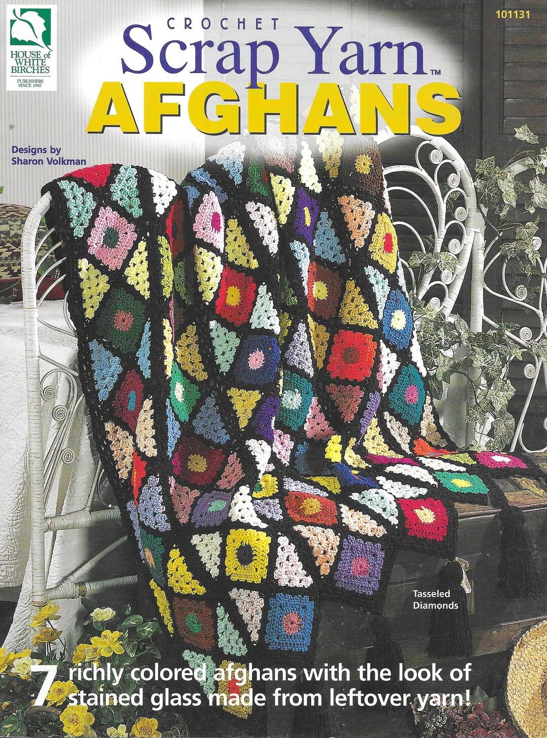 Scrap Yarn Afghans New Crochet 7 Patterns Booklet OOP 1999 - Etsy