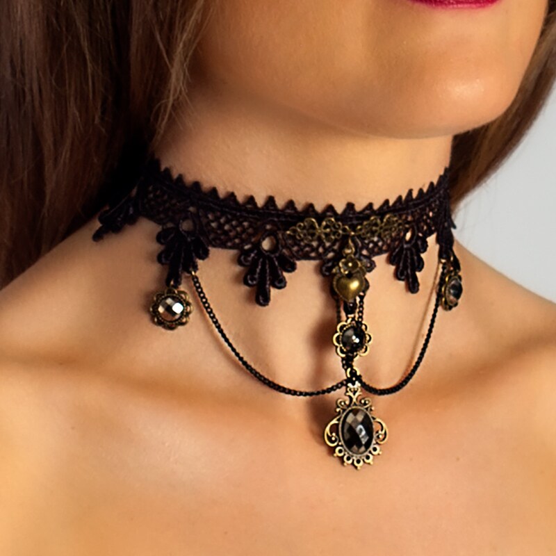 Lace Necklace - Etsy