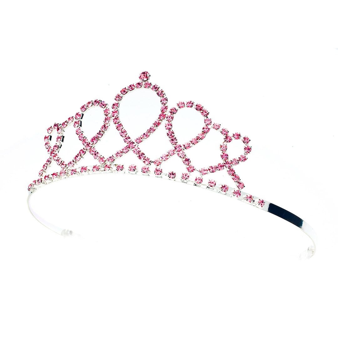 Princess Pink Tiara Elegant Design With Pink Rhinestones, Great as ...