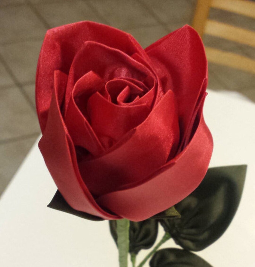 Rose (hand-sewn Fabric Flowers) - Etsy