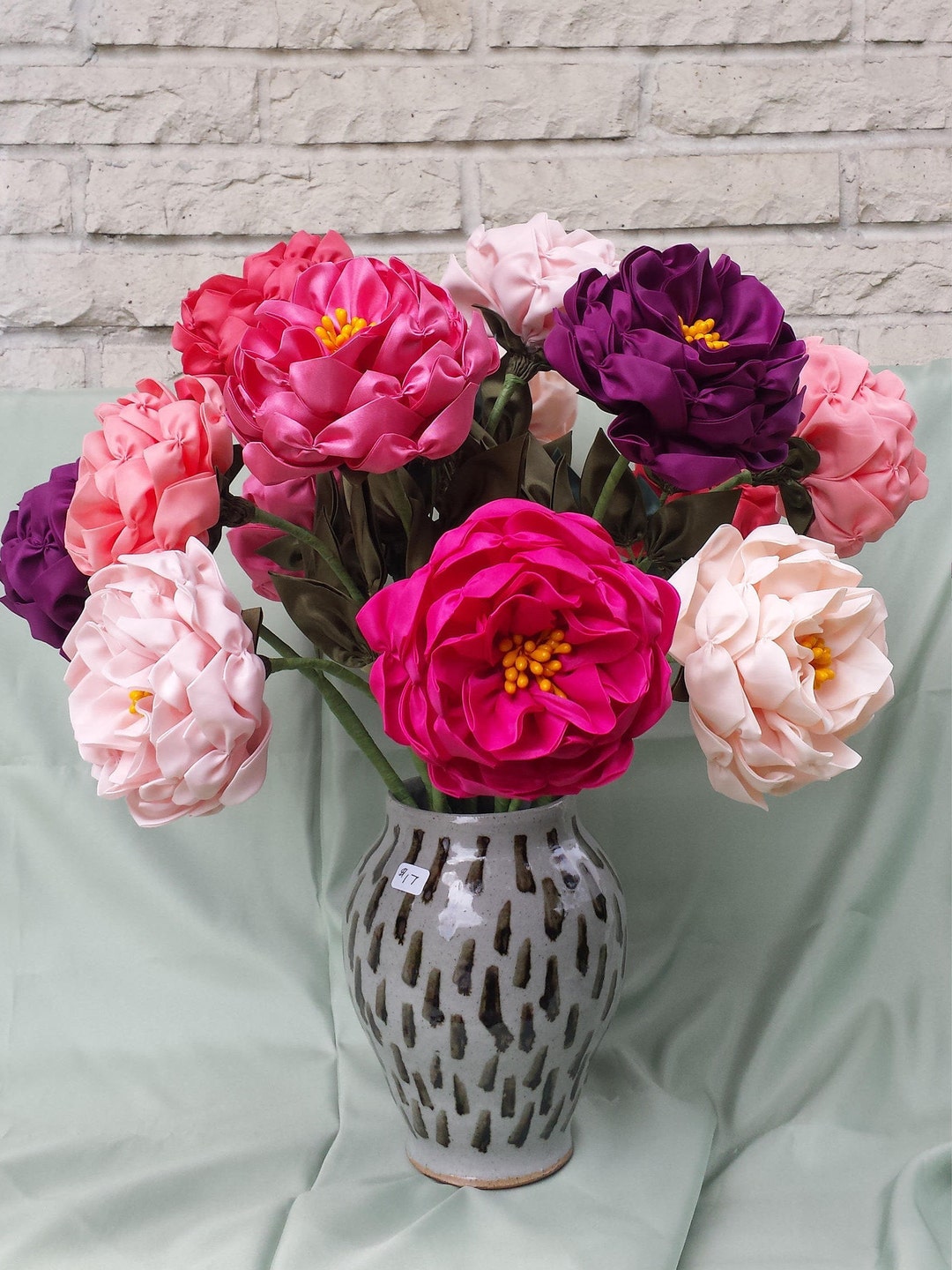 Peony (hand-sewn Fabric Flower) BEST SELLER - Etsy