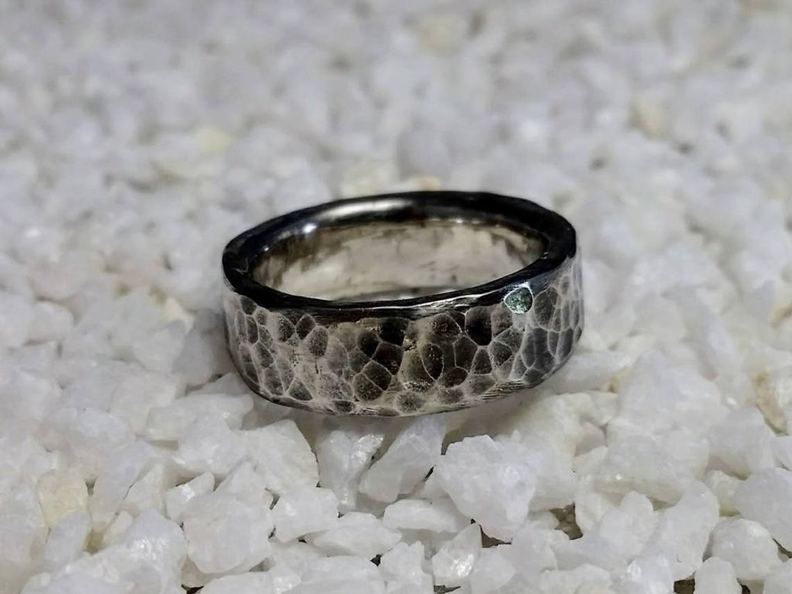 Original Heavy Wedding Ring, Handmade, Sterling Silver, 6.5 Mm (0.25 ...