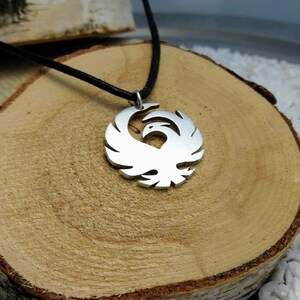 Solid Sterling Silver Phoenix Pendant, Hand Made - Etsy