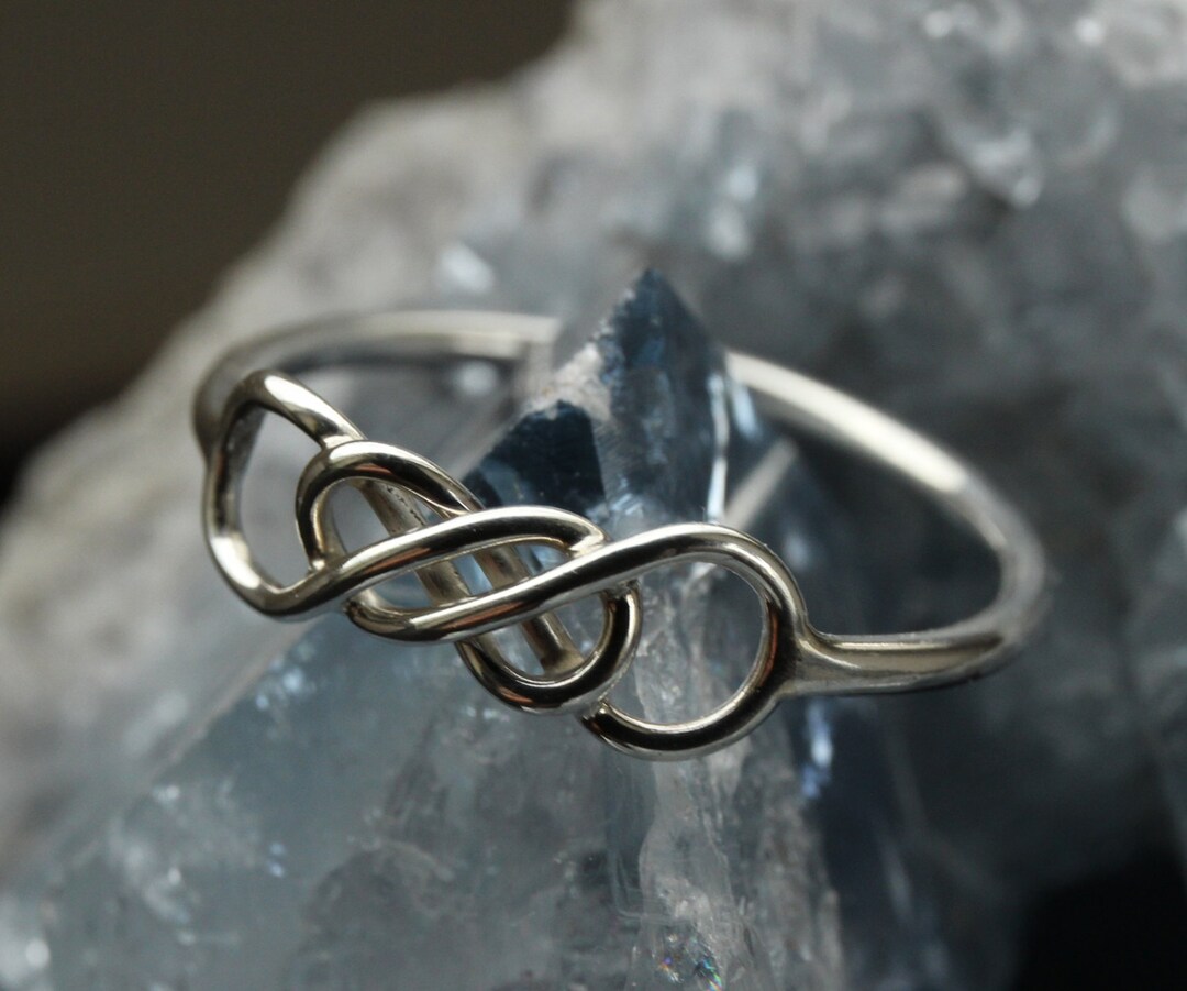 Silver Celtic Infinity Ring type II - Etsy