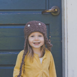 Brown Aviator Hat Airplane Birthday Hat Baby Pilot Cap - Etsy