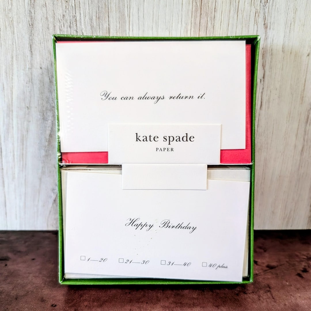 Kate Spade Gift Enclosure Cards, Twelve Cards NOS - Etsy