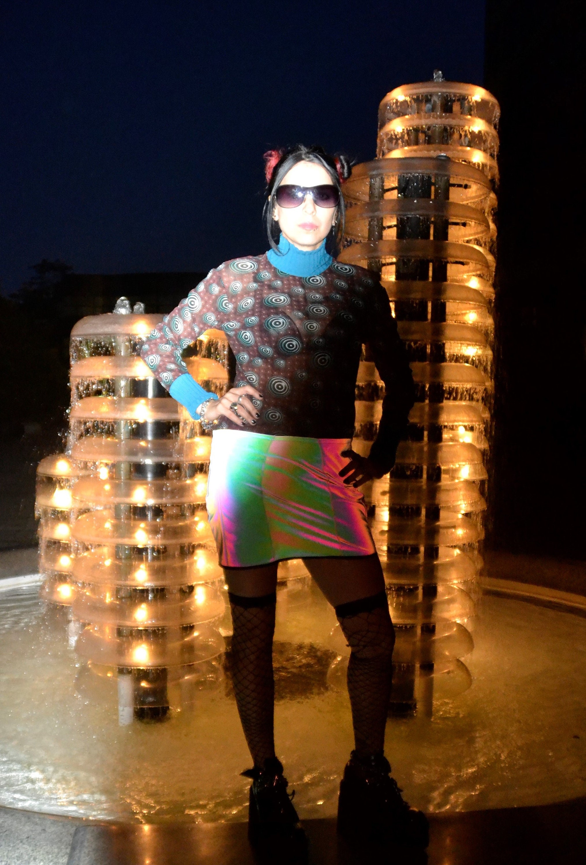 Techno *goa* Cyber *cyberpunk* Gothic* Goth* Skirt, Miniskirt, Skirt ...