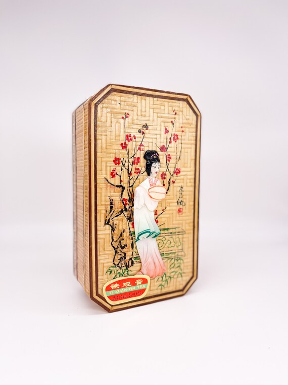 Vintage Chinese Tea Box/unique Gift Box/small Tea Box/handmade - Etsy