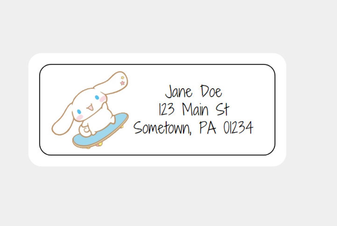 Sanrio Character Return Address Labels - Etsy