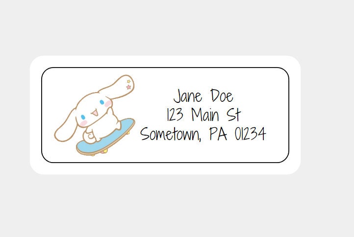 Sanrio Character Return Address Labels - Etsy