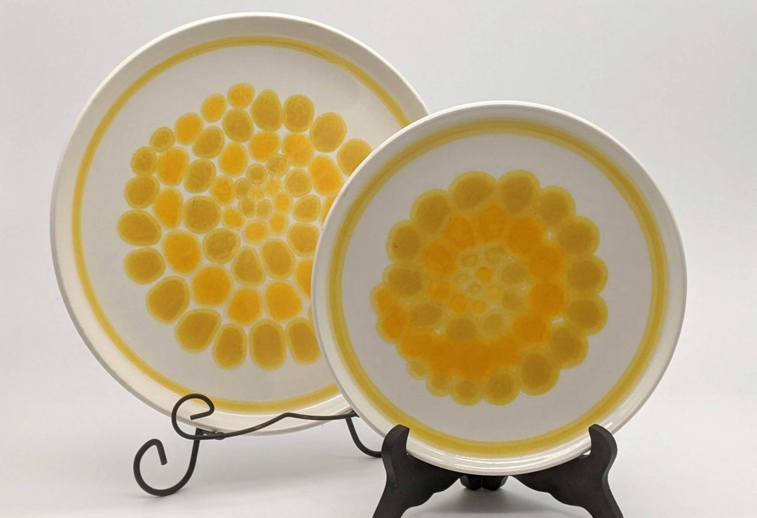 Vintage Franciscan Sundance Plates: 1970s England Stoneware. Sold as ...