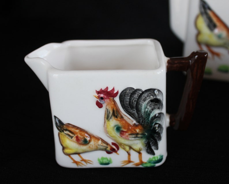 Vintage Chicken Tea Set, Chicken, Rooster, Chicks, 1950s, Made in Japan ...