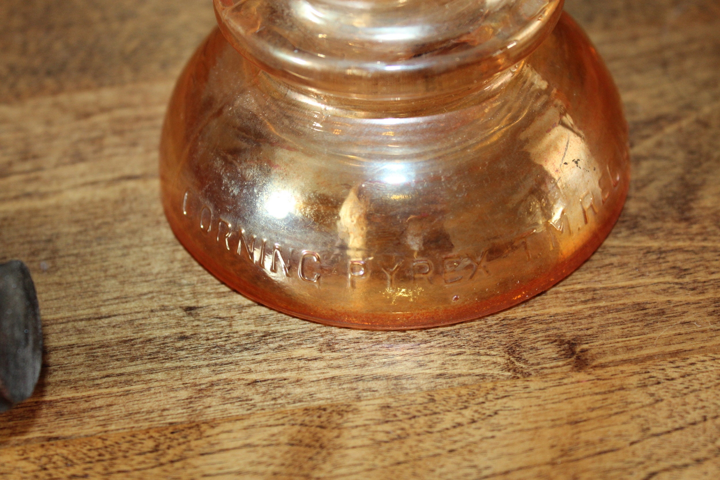 Antique Corning Pyrex Glass Insulator Marigold Carnival Glass | Etsy