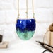 Beautiful Turquoise Hanging Planter | Handmade Ceramic Indoor Planter ...
