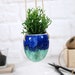 Beautiful Turquoise Hanging Planter Handmade Ceramic Indoor - Etsy UK