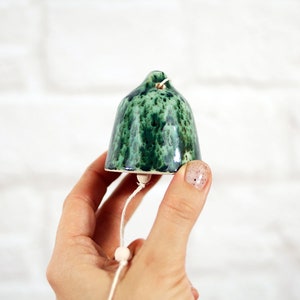 Ceramic Handmade Wind Chime Bells | Hanging Cow Bells | Garden Wind ...