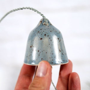 3 Ceramic Hanging Bells Handmade Wind Chime Bells Wall - Etsy