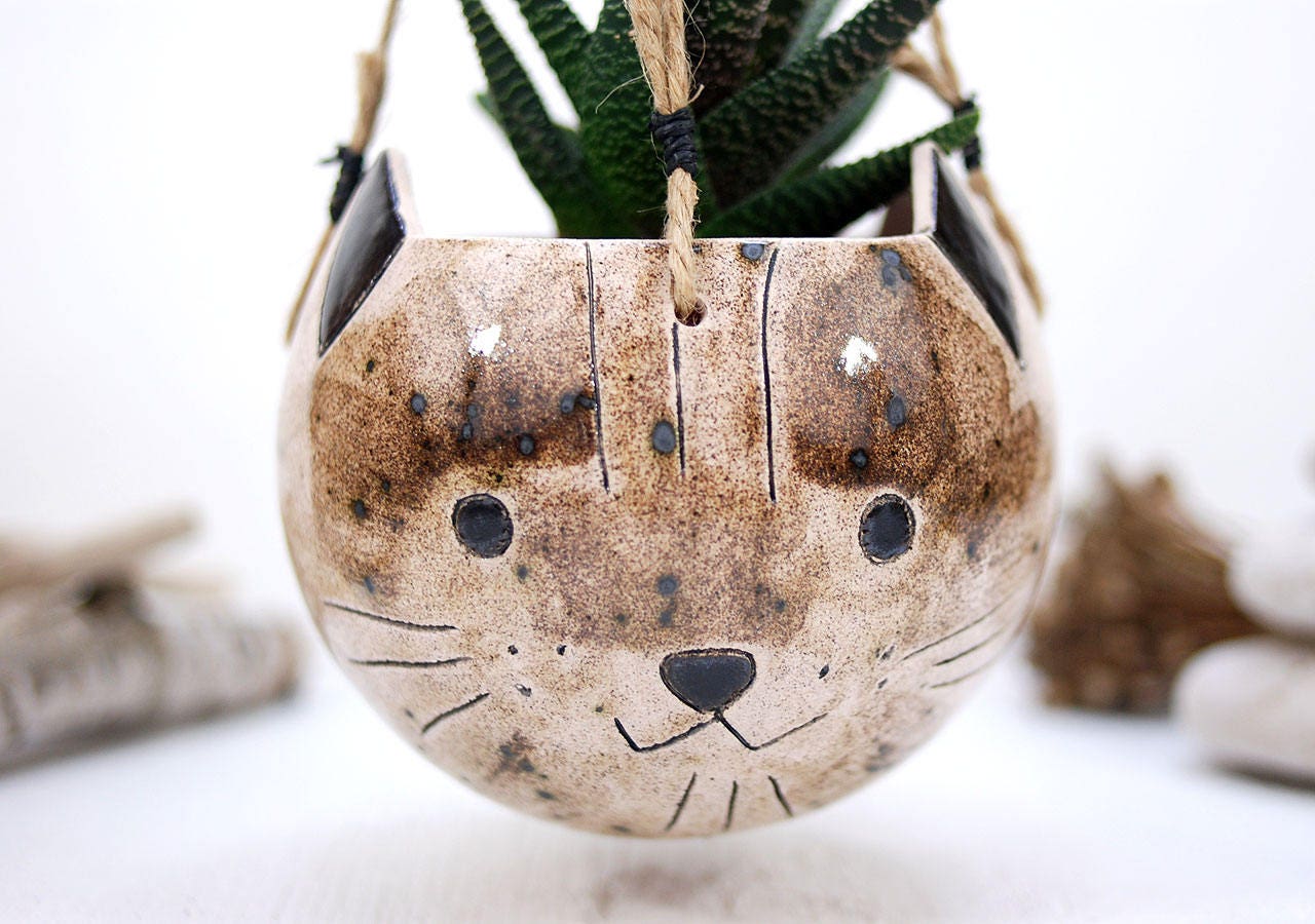 Cat Style Ceramic Pot Planter Pot Ceramic Pot Succulent - Etsy