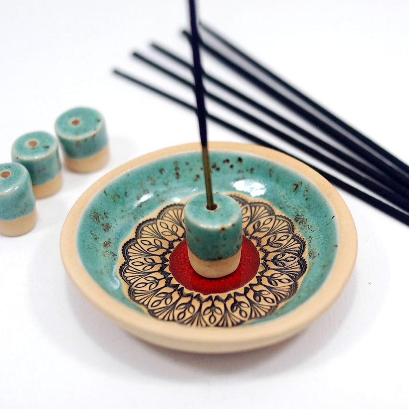 Ceramic Incense Bowl - Etsy