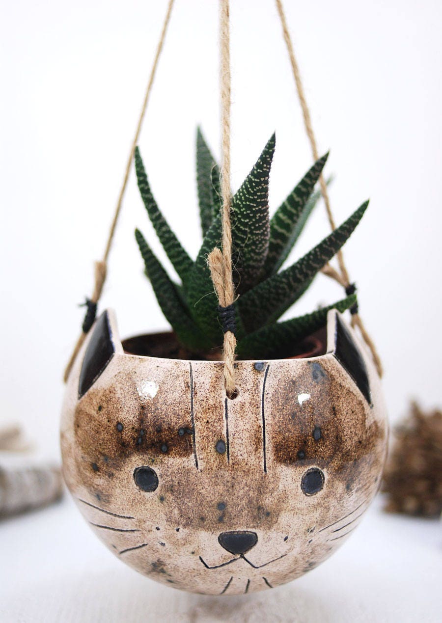 Cat Style Ceramic Pot Planter Pot Ceramic Pot Succulent | Etsy