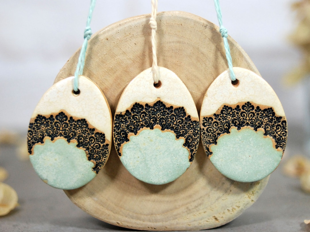Ceramic Easter Home Decor Easter Eggs Tree Ornaments Hanging Easter ...