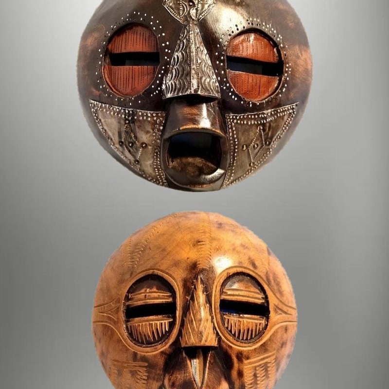 Round Ghana Masks - Etsy