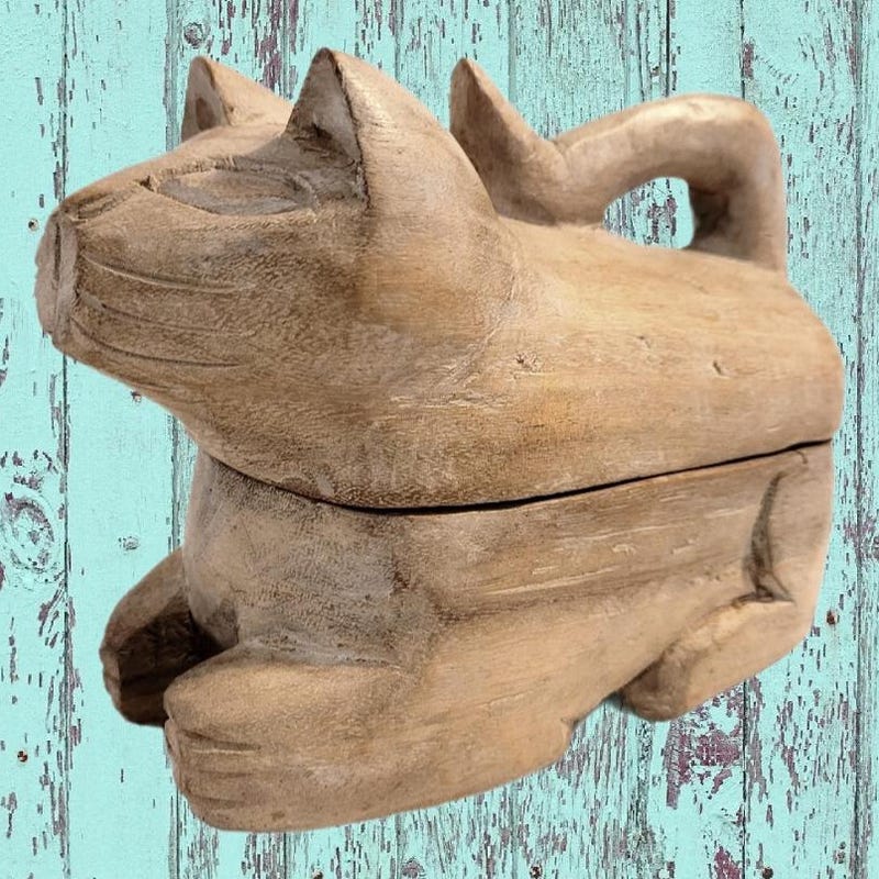 Cat Trinket Box - Etsy